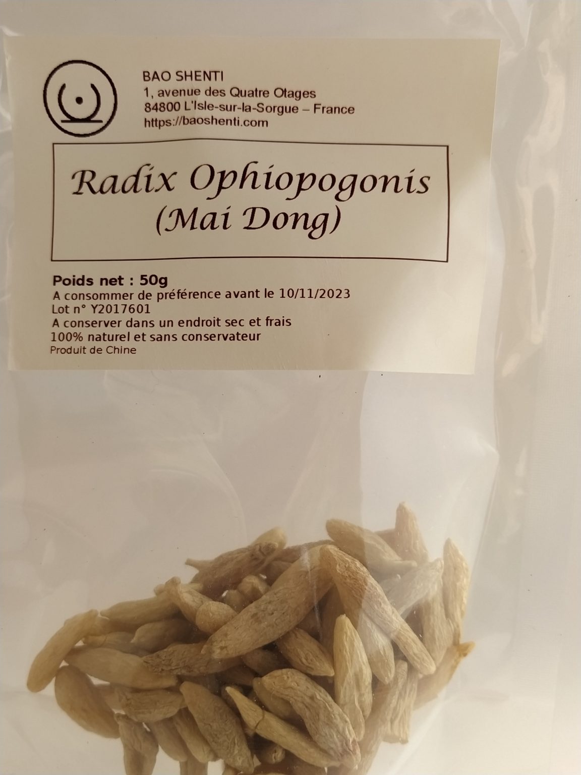 Ophiopogon Tuber (Mai Men Dong) - BAO SHENTI